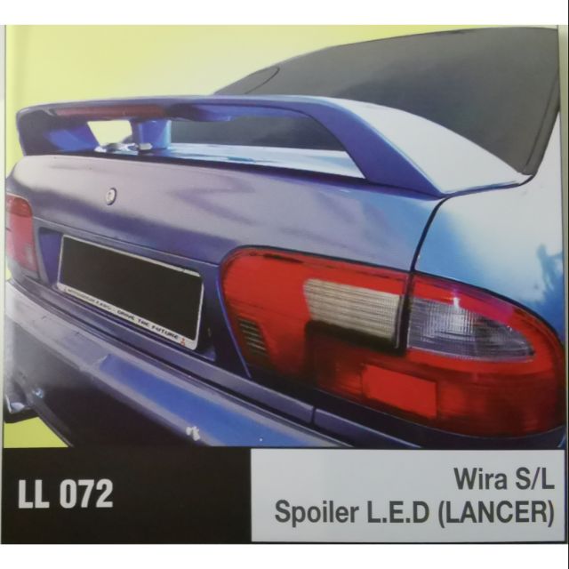 Wira Sedan Lancer (LL072) Spoiler + LED light - without paint | Shopee ...