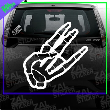 * CAR STICKER THE SHOCKER SKELETON JDM MYVI AXIA ALZA BEZZA SAGA HONDA ...