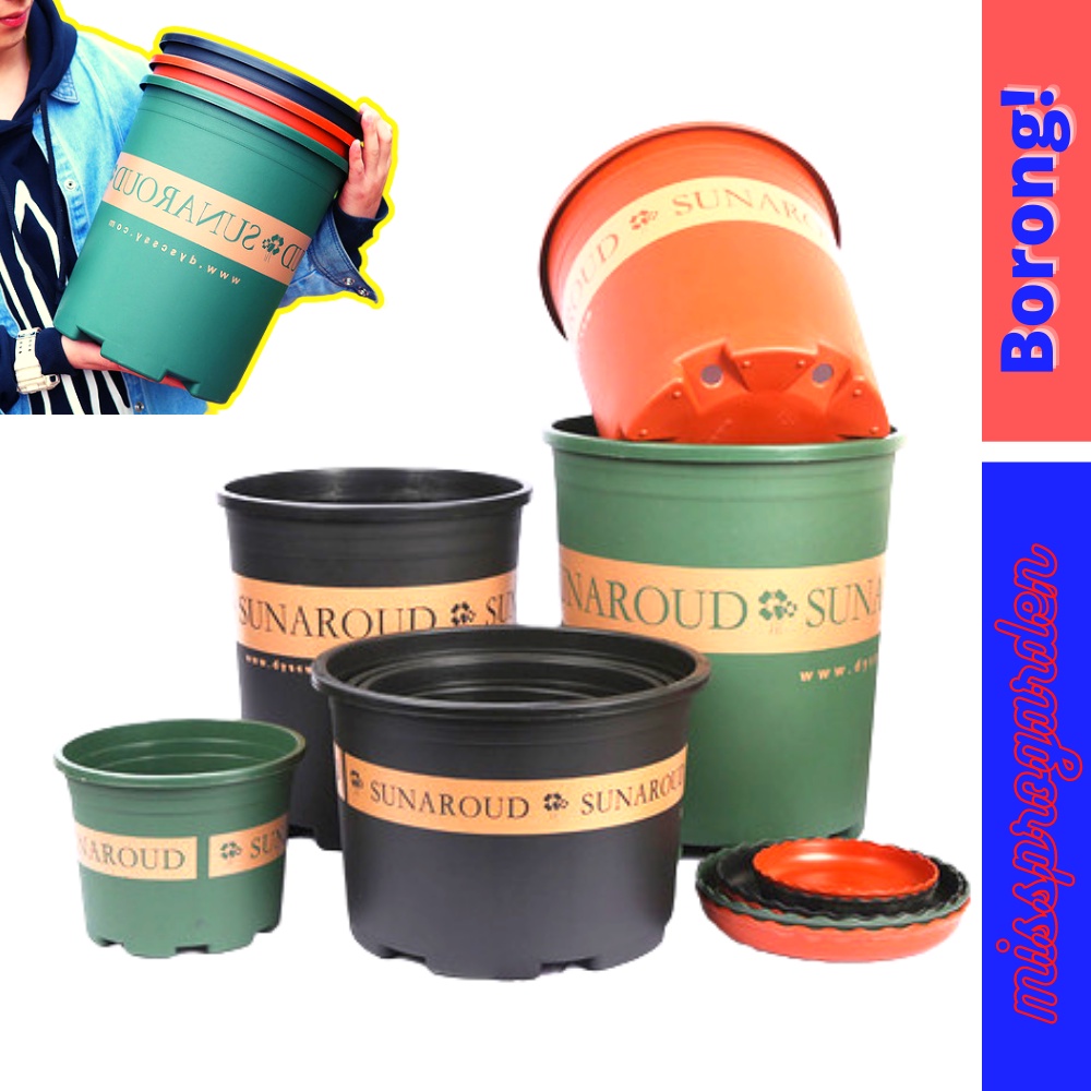 Pasu Pokok Bunga Hiasan Pasu Plastik Flower Pot | Shopee Malaysia