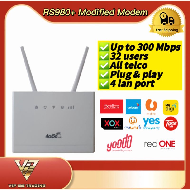 Modem Modified RS980+🇲🇾MOD WIFI ROUTER 2022🇲🇾 Unlimited Data Bypass ...
