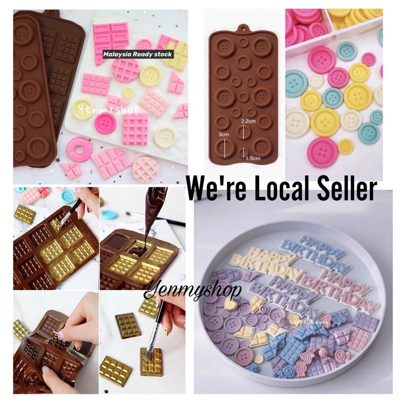 Acuan Silicone Chocolate Mould | Fondant Mould | Soap Mould | Jelly ...