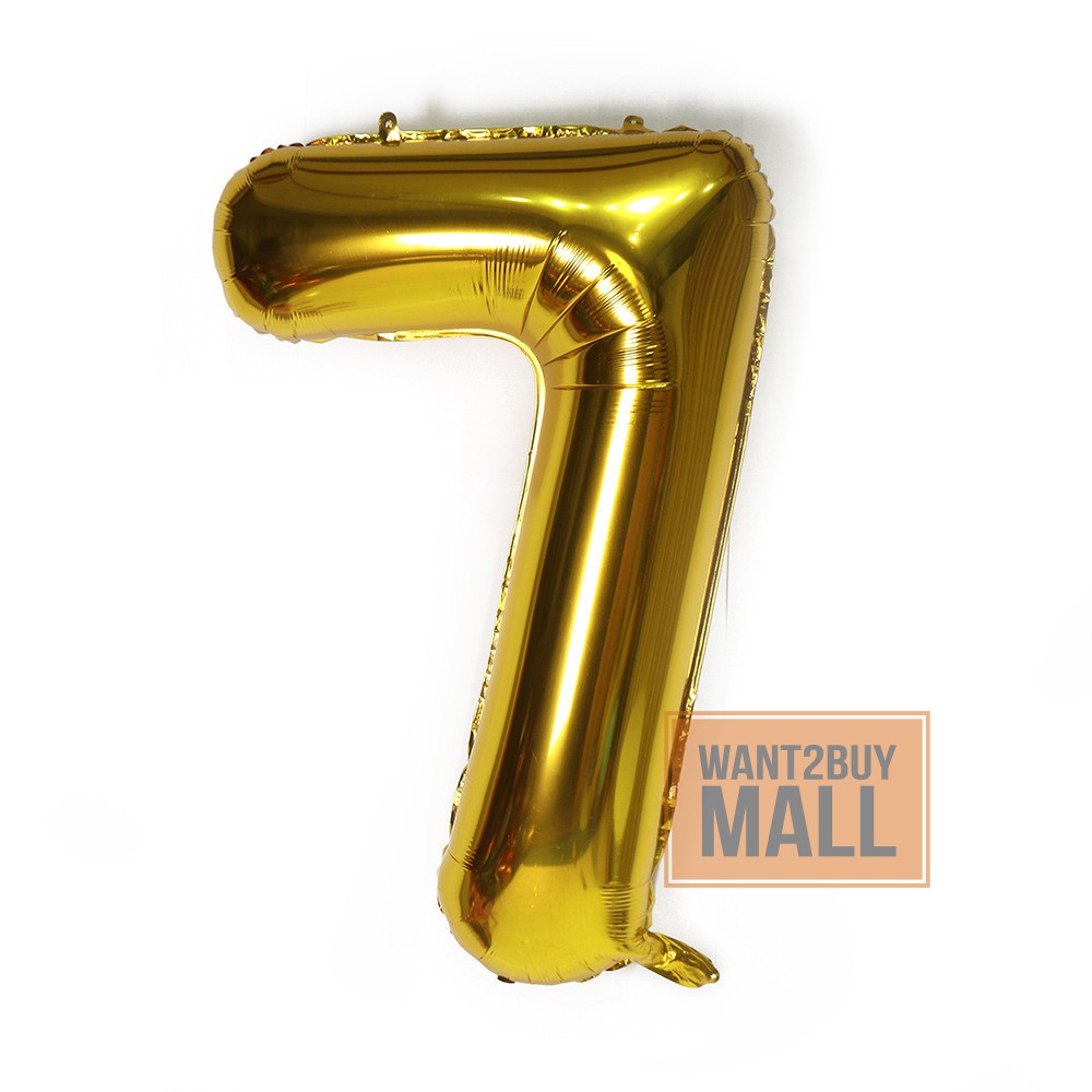 🇲🇾 🏆 16 Inch A-Z 0-9 Alphabet Letters Number Foil Gold Color Party ...