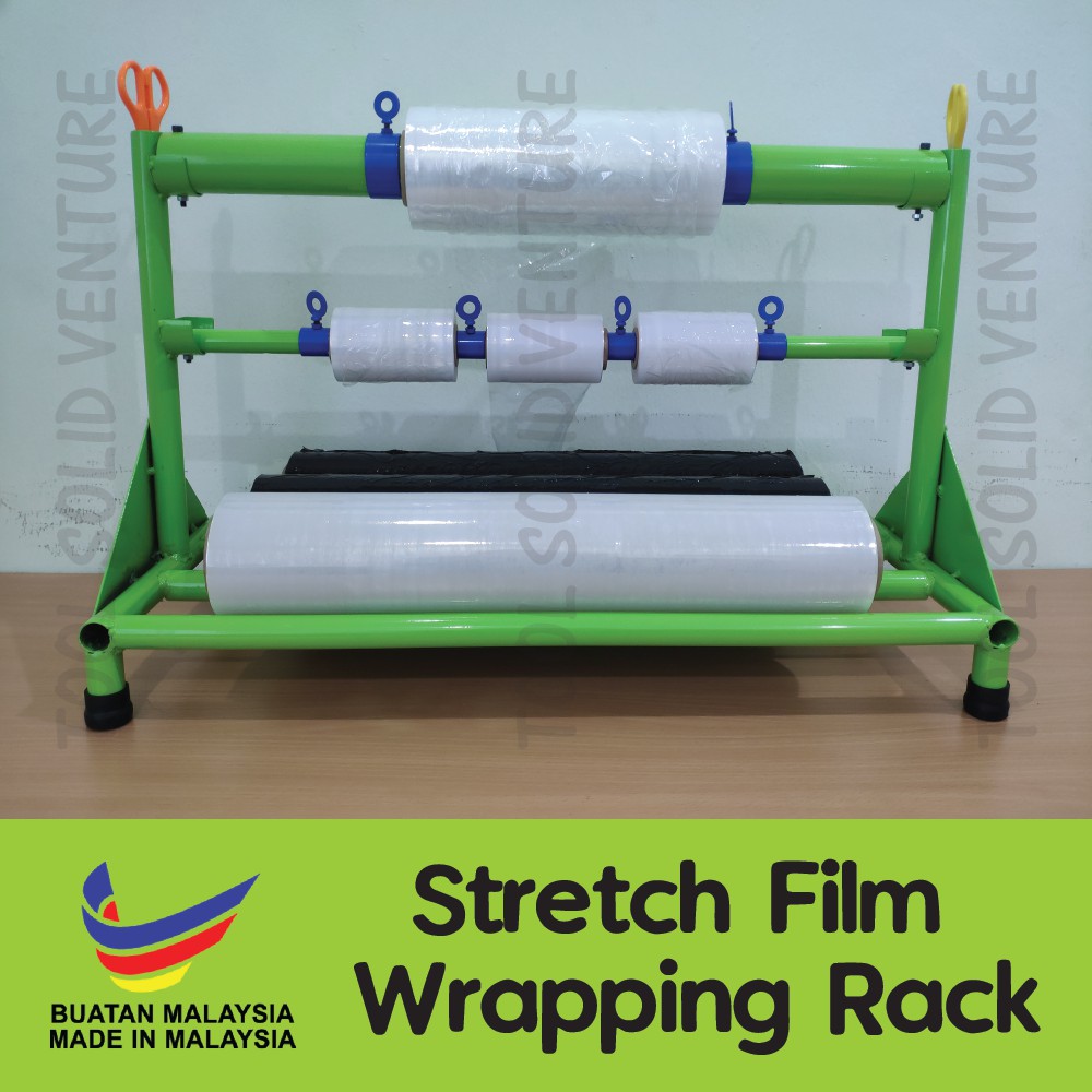 Stretch Film Wrapping Rack 👉 Wrap Parcel Senang & Mudah 👉 Sesuai utk ...