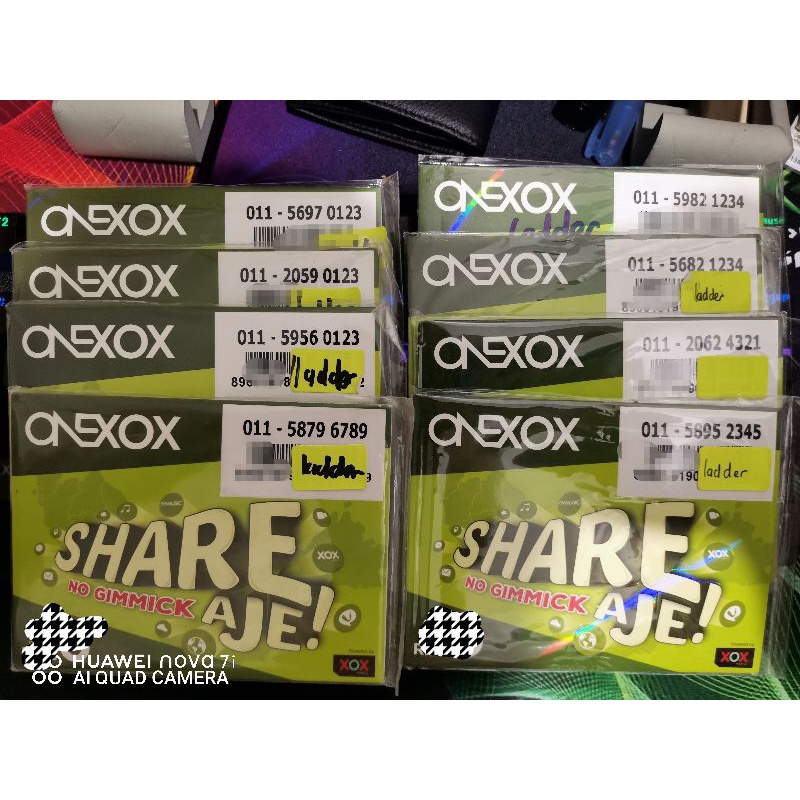 VIP NUMBER PREPAID Ladder Series XOX SIM CARD Self Register | Shopee ...