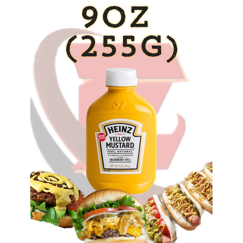HEINZ YELLOW MUSTARD 9OZ (255G) | Shopee Malaysia