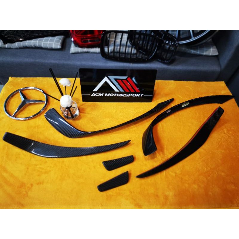 Mercedes benz W176 AMG A45 front bumper carbon fiber canard | Shopee ...