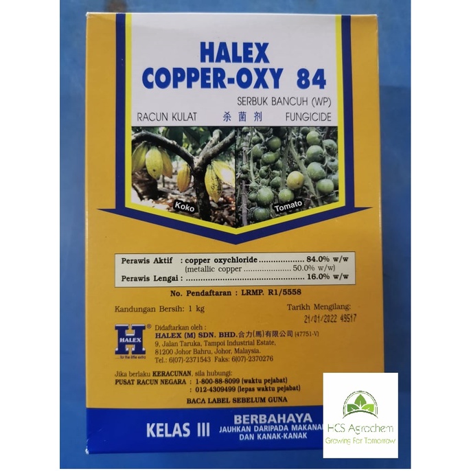 (+-1kg) Racun kulat/ Fungicide Halex Copper-Oxy 84 | Shopee Malaysia