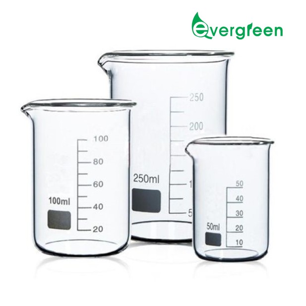 ( READY STOCK ) Bikar Kaca Makmal / Borosilicate Glass Beaker, Low Form with graduation, 25ml ...