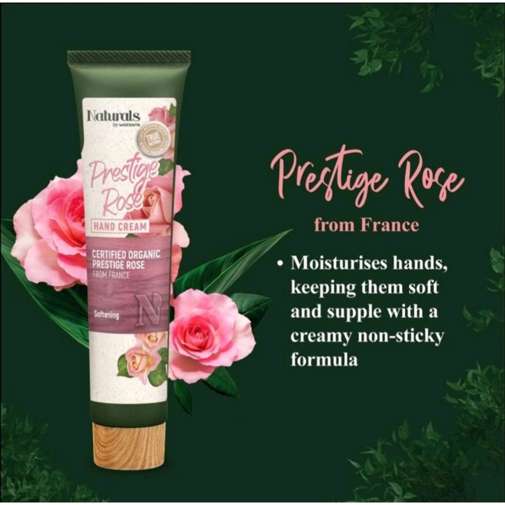 Naturals by Watson Hand Cream Lotion 30ml Krim Losyen Tangan Rose Olive ...