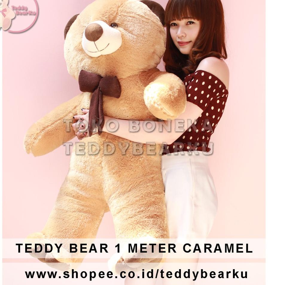 Teddy BEAR JUMBO 1 METER CARAMEL EG8 PD Selling | Shopee Malaysia