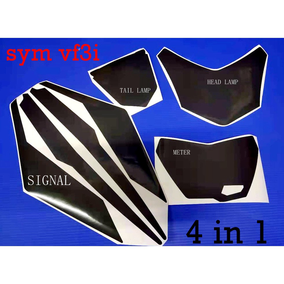 SYM VF3I STICKER TINTED LAMPU DEPAN + SIGNAL + BELAKANG + METER ...