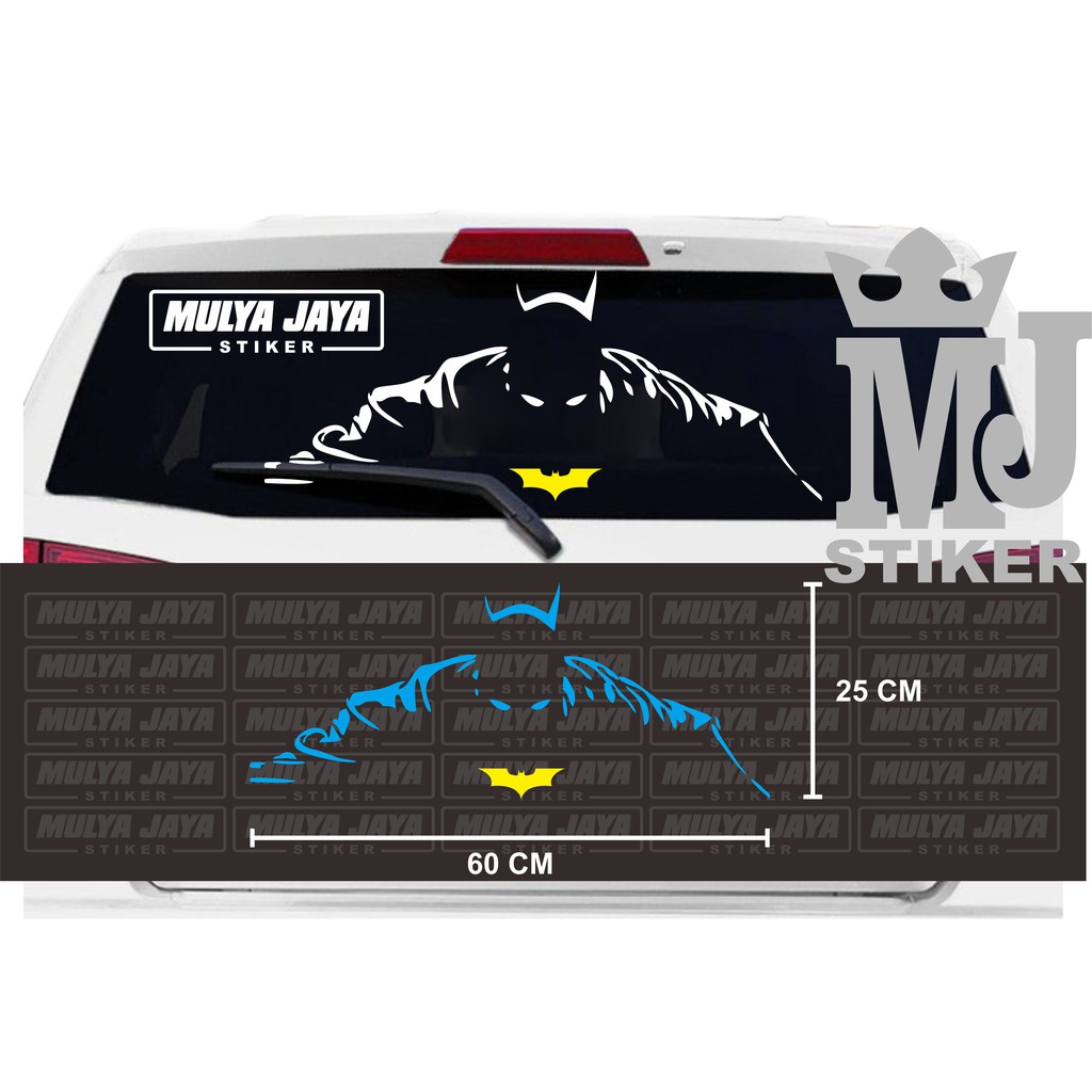 Cutting STICKER CAR STICKER REAR BATMAN SILUET CAR WINDSHIELD | Shopee ...