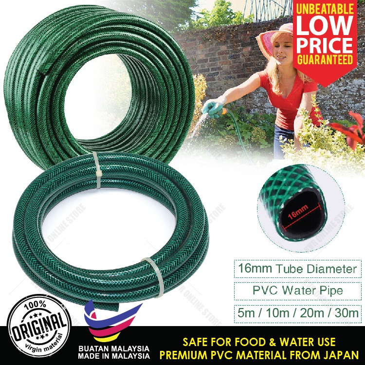 KARYON Reinforced PVC Garden Hose Flexible Pipe Anti Twist / Getah Paip ...