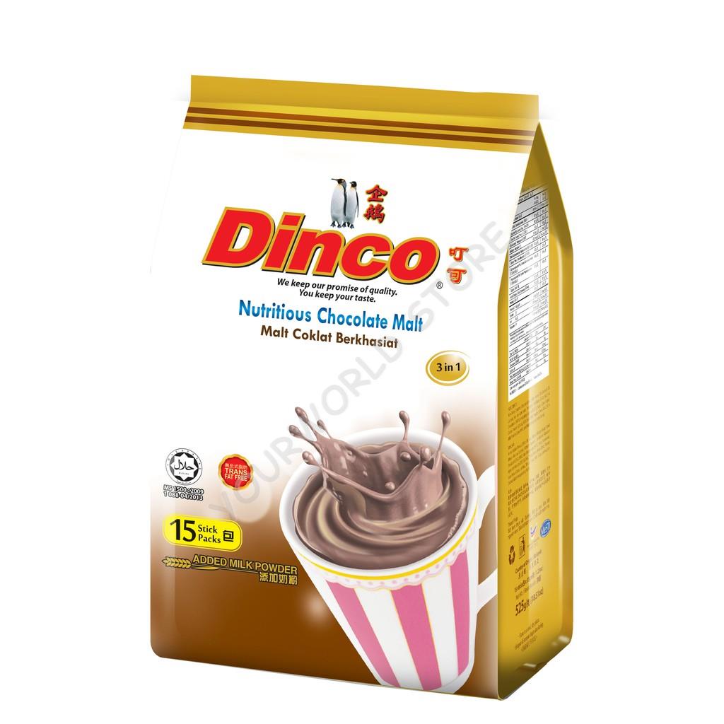 DINCO 3IN1 NUTRITIOUS CHOCOLATE MALT (40gx15sticks) | Shopee Malaysia
