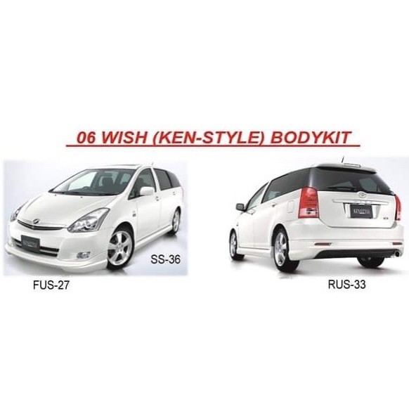 Toyota wish 2006 2007 2008 ZNE10 Legend Ken style kenstyle bodykit body ...