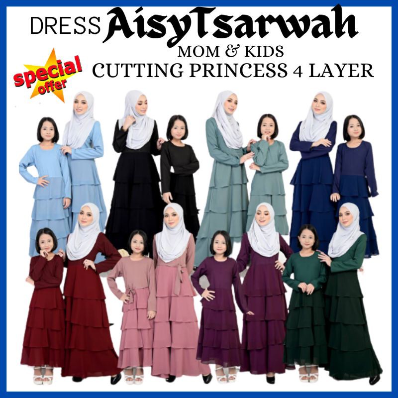 🔥HOT ITEM🔥DRESS LAYER RAYA SEDONDON IBU ANAK DRESS NURSING LABUH DRESS ...