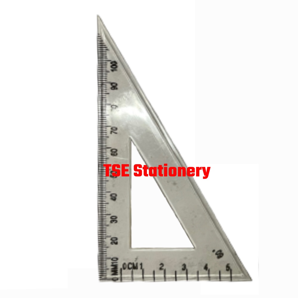 Transparent 180 Degree Protractor Ruler / Isoceles Triangle Ruler ...