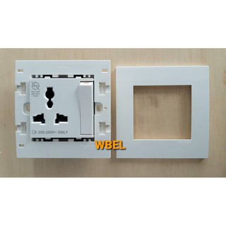 SCHNEIDER VIVACE 1 GANG 13A UNIVERSAL SOCKET ONLY (KB413S) / LARGE ...