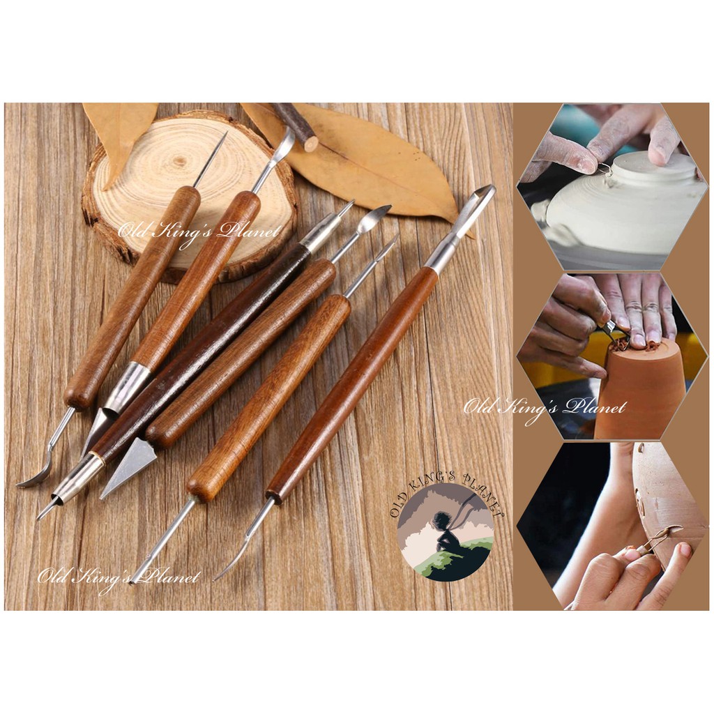 Sculpting tool Pottery Tools 雕刻 陶器 陶泥 Wax Carving Sculpt Smoothing ...