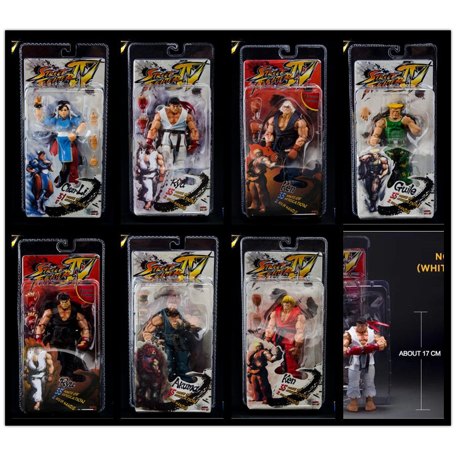 NEW Street Fighter 4 SF4 7'' Warrior Action Figure Ken chun-li ryu ...