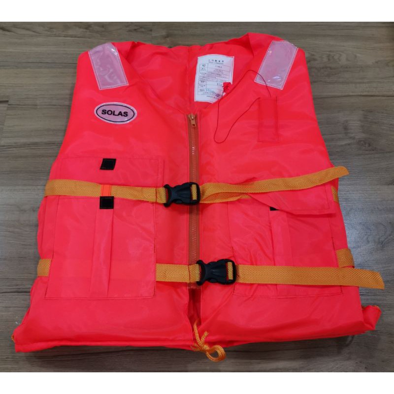 SOLAS 865 ADULT LIFE JACKET WITH WHISTLE FOR FISHING BOATING | Shopee ...