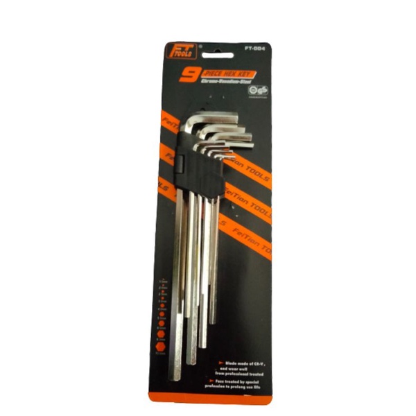 9 Pcs Ball Point Hex Allen Key ; A-KEY SET ( Extra Long ) | Shopee Malaysia