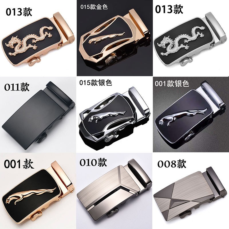 Beltless Men's Automatic Buckle Casual Business Card Slot Teeth Belt ...