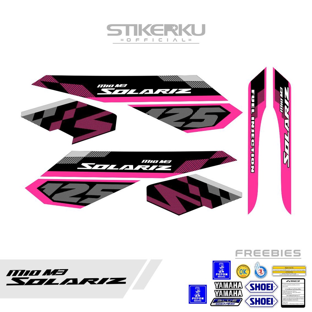 Yamaha MIO I 125 STOCK DECAL SOLARIZ/2015/2016/2017 /2018/2019/2020 ...