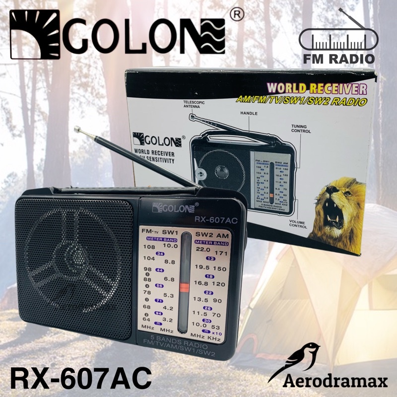 GOLON RX-607AC AM/FM/SW 1-2 RADIO | Shopee Malaysia