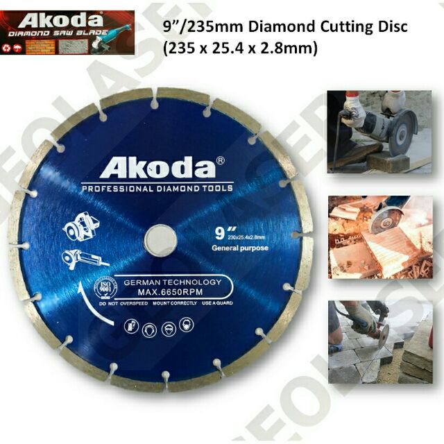 9" Diamond Blade ( Akoda) | Shopee Malaysia