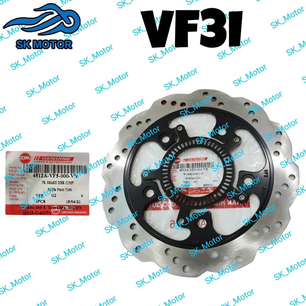(ABS) SYM VF3i VF3 185 Original Disc Brake Plate Front & Rear Break ...