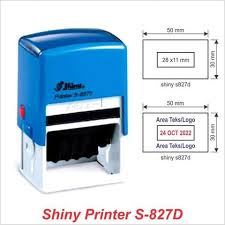 (Customized)SHINY Self Inking Stamp S827D With Date(30x50mm) | Shopee ...