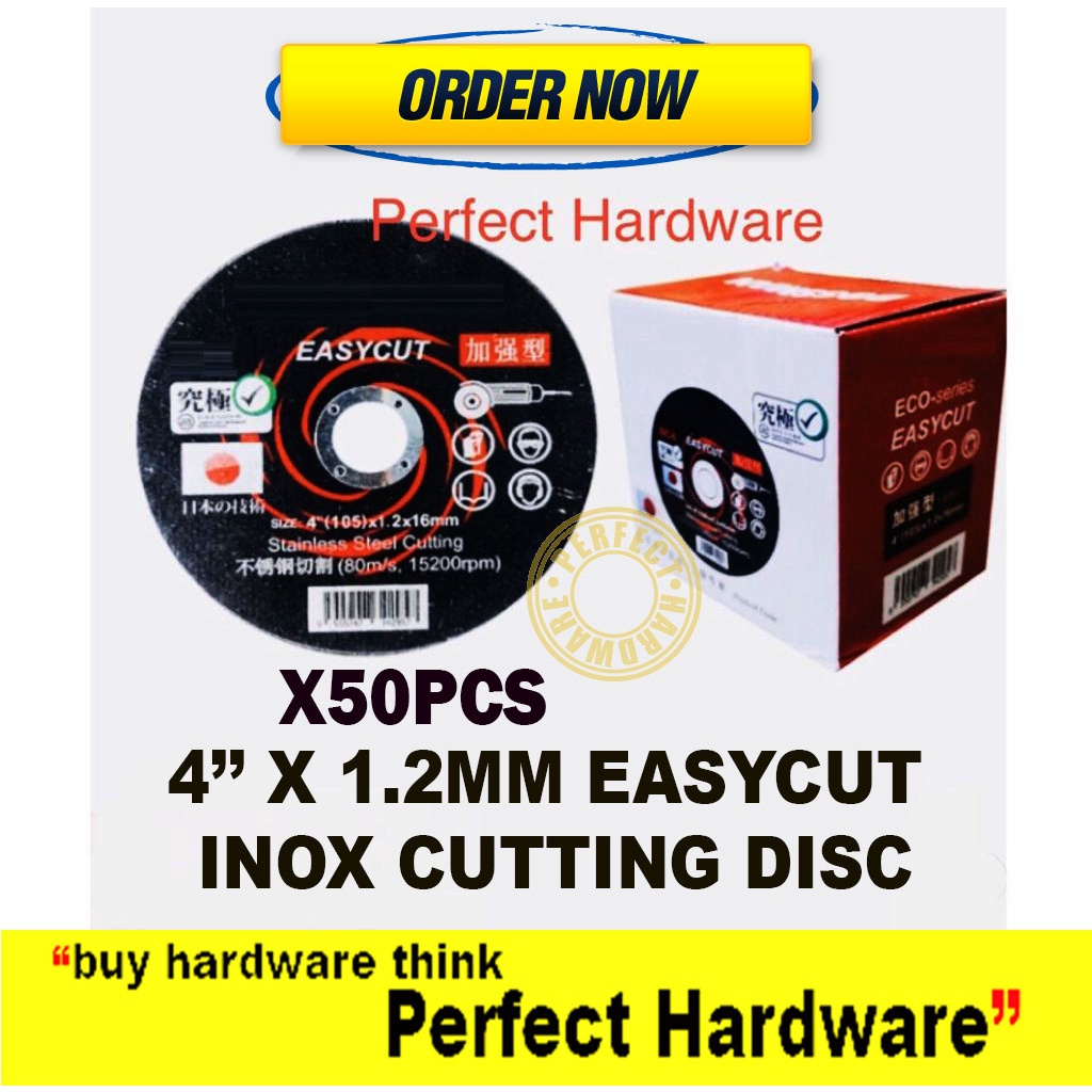 x 50Pcs Easycut 4"x1.2mm Inox Cutting Disc / 4'' x1.2mm green cuttop ...