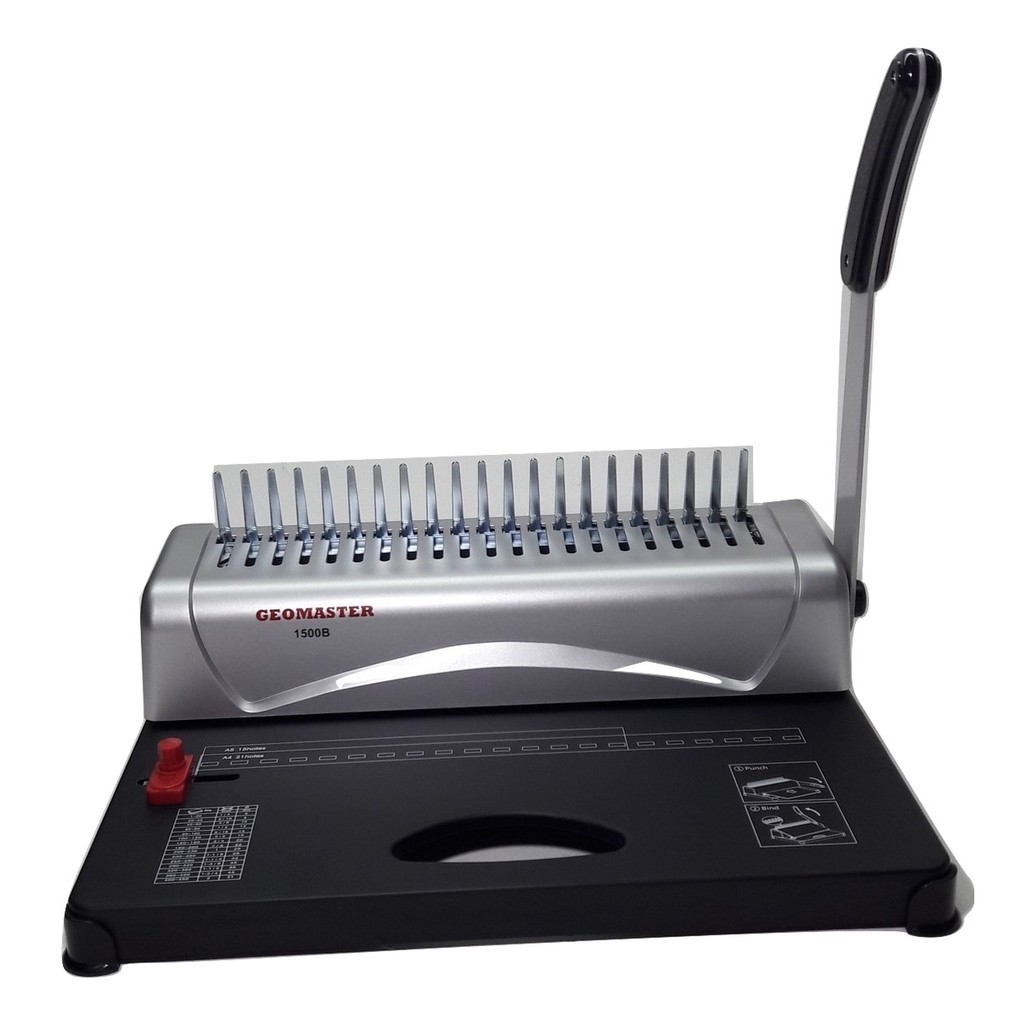 GEOMASTER Factory Comb Binding Machine - Stainless Material Cutter ...