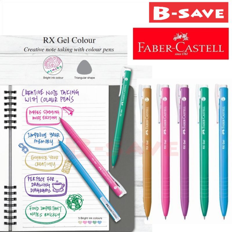 Faber-Castell RX Gel Colour Pen 0.7mm 1pc | Shopee Malaysia