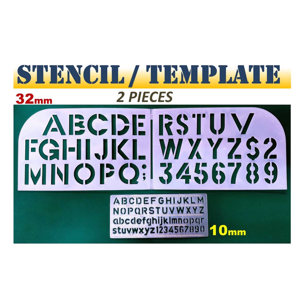 Stencil Letter and Alphabet Stencil Sets DIY Craft Layering Stencils ...