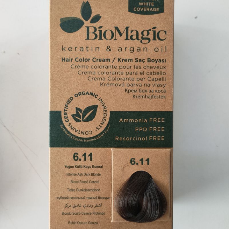 Biomagic Hair Color Cream Brown/Dark Brown/Bitter/Chocolate Brown/Dark ...