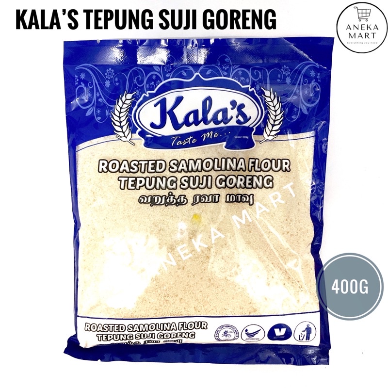 Kala's Roasted Samolina Flour/ Semolina Flour/Semolina Coarse/ Tepung ...