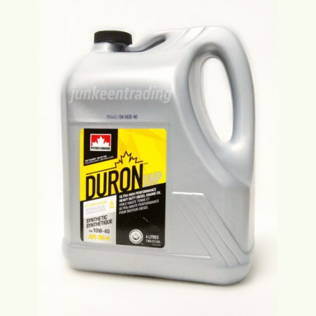 4L PETRO-CANADA Duron UHP 10W-40 10W40 Fully Synthetic Heavy Duty ...