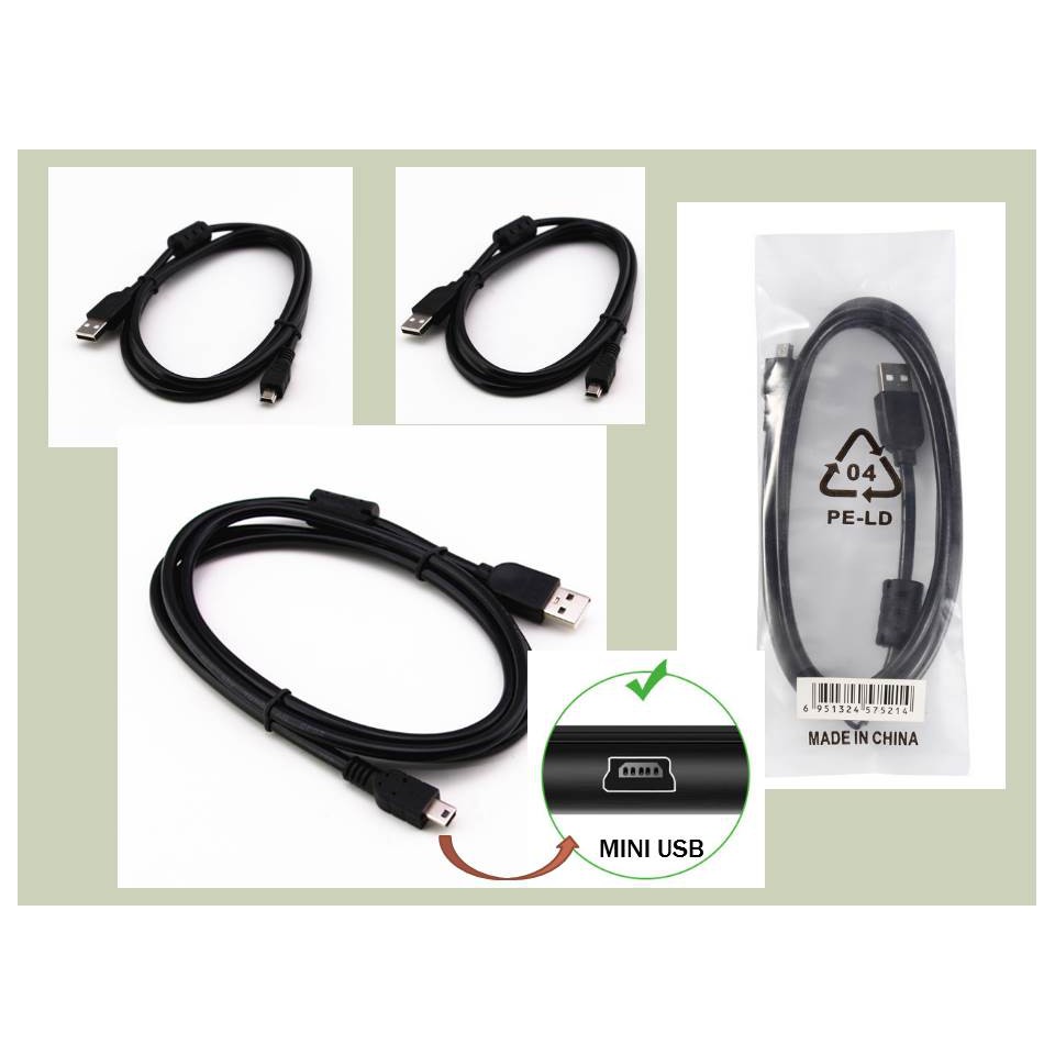 USB2.0 Mini USB 5pin（Mini 5pin DATA CABLE）Pure copper conductor / Mini ...