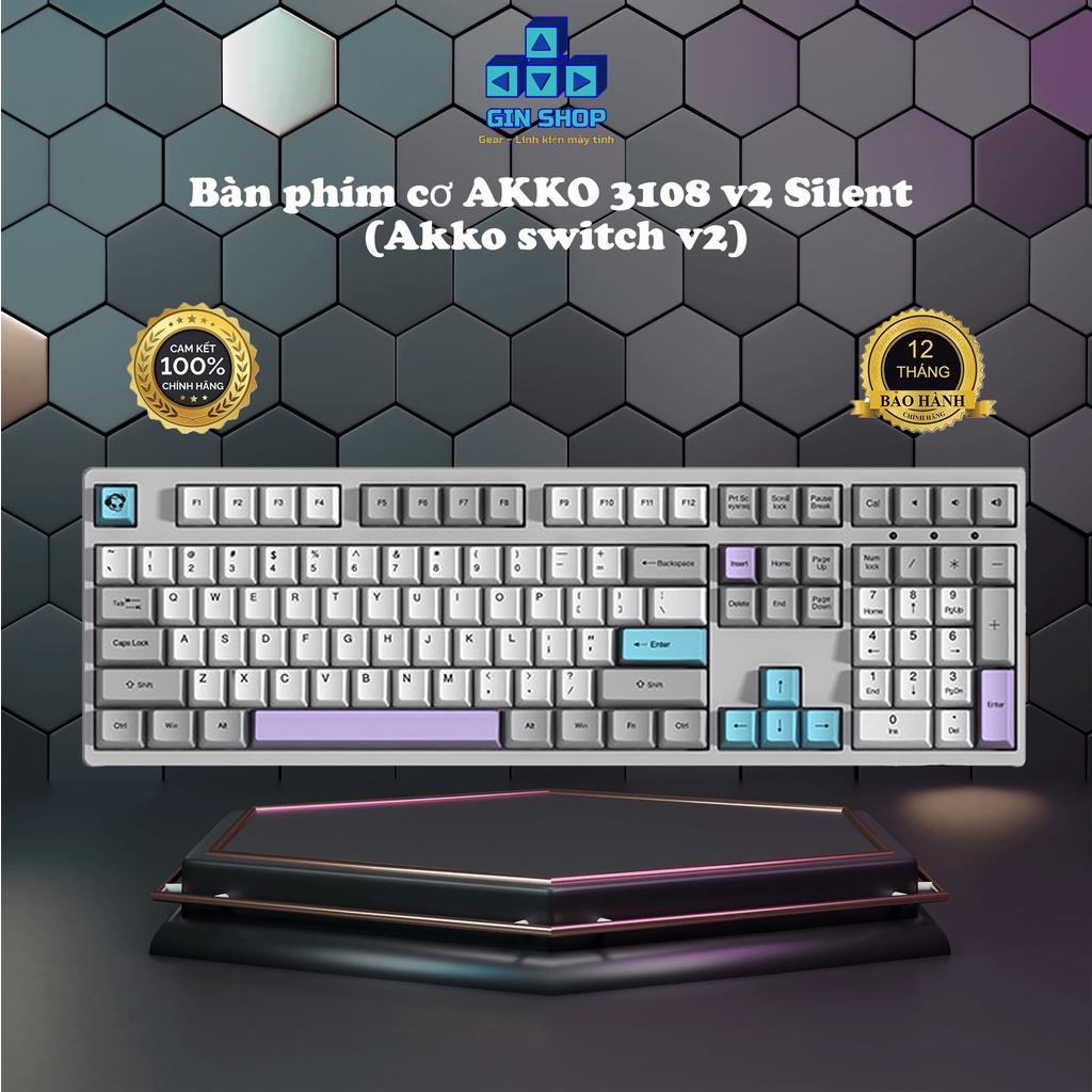 Akko 3108 v2 Silent mechanical keyboard (Akko switch v2) | Shopee Malaysia