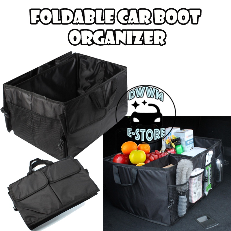 Fordable Car Boot Storage Multi Pocket Organizer Big Capacity Washable ...