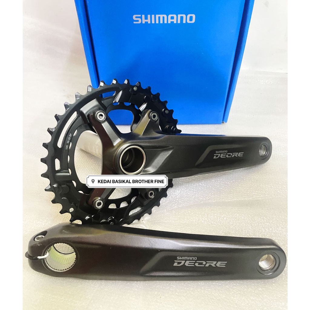 ORIGINAL CRANK SHIMANO DEORE FC-M4100-2 ( DOUBLE CHAIRING ) | Shopee ...