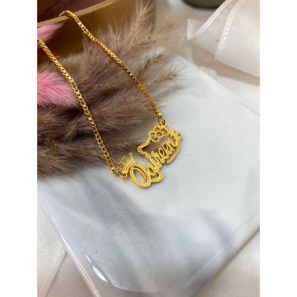 POSTAGE CUSTOM NECKLACE RANTAI NAMA SELLER MALAYSIA | Shopee Malaysia