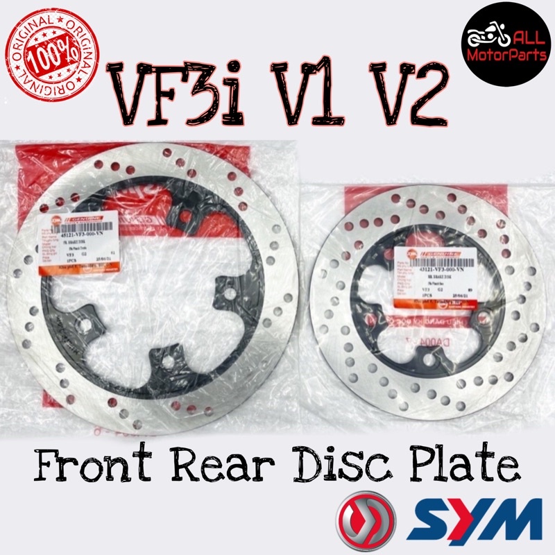 [100% ORI SYM] VF3 VF3i 185 FRONT REAR DISC PLATE PIRING DISC DEPAN ...