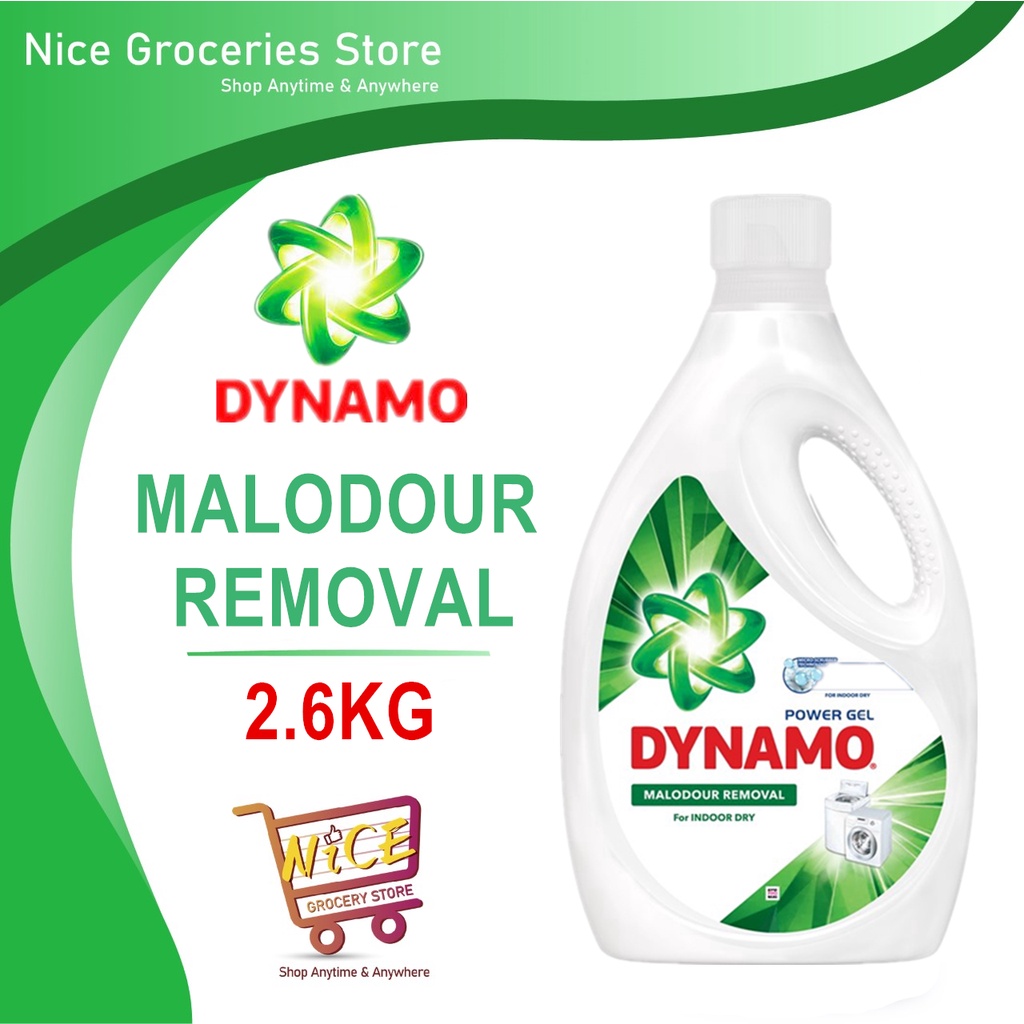 Dynamo Liquid Detergent Power Gel Malodour Removal 2.6kg | Shopee Malaysia
