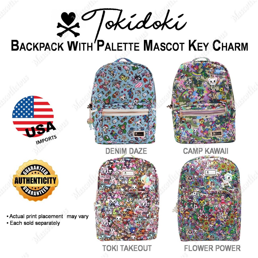 [AUTHENTIC] tokidoki Backpack with Palette mascot key charm [ Denim ...