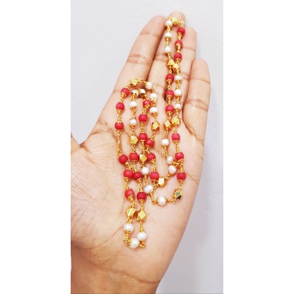 Pavalam Beads chain with Pearls | Shopee Malaysia