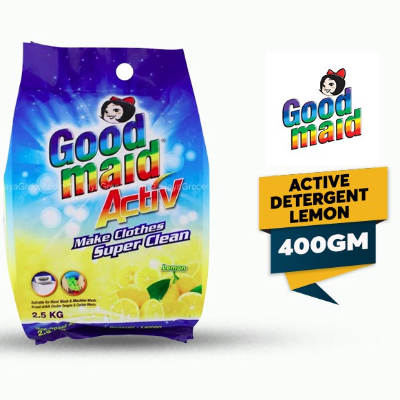 GOOD MAID ACTIVE DETERGENT LEMON - 400 GM | Shopee Malaysia