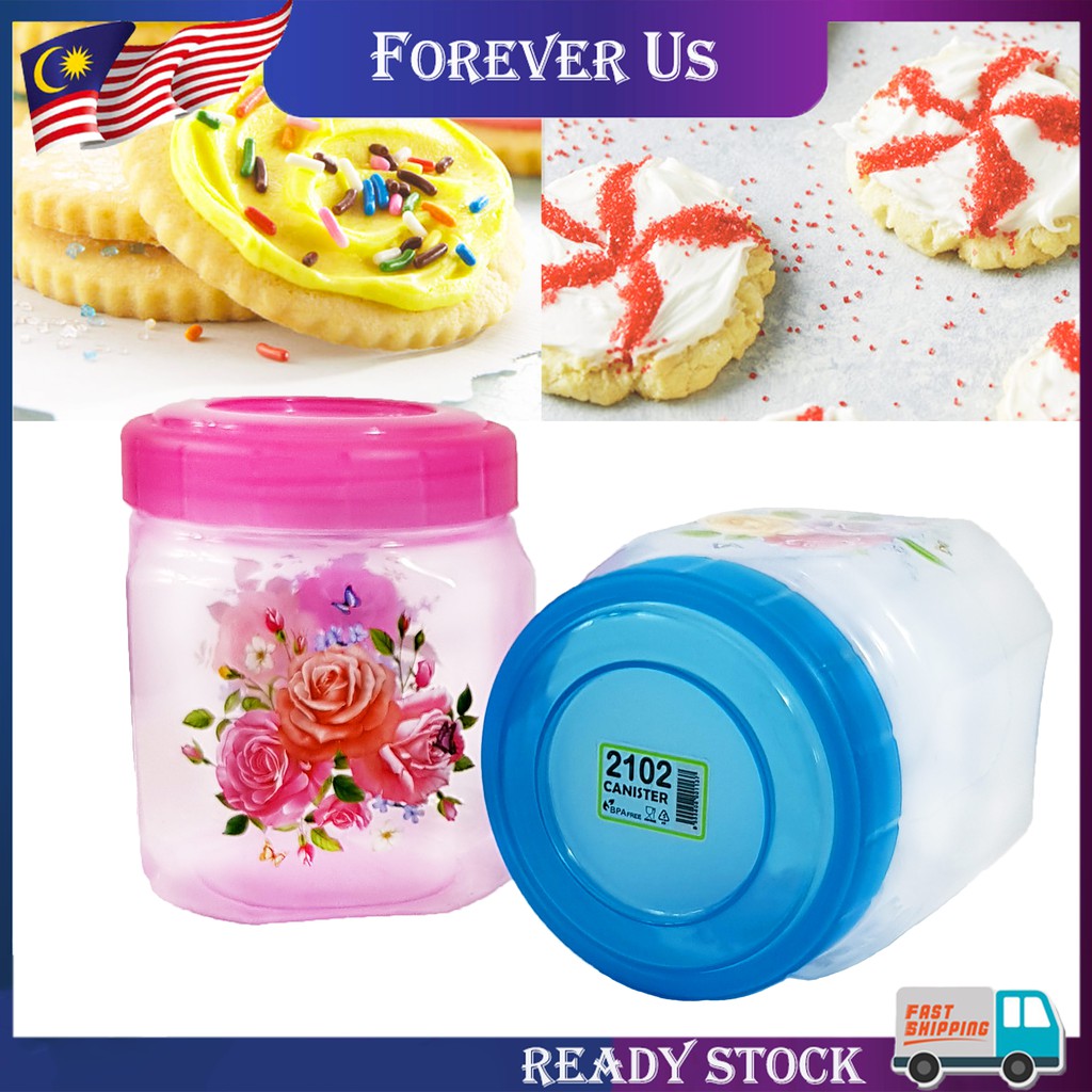 BEKAS KUIH / OCTAGON SNACK CANDY CANISTER / BEKAS BISCUIT - 950ml ...